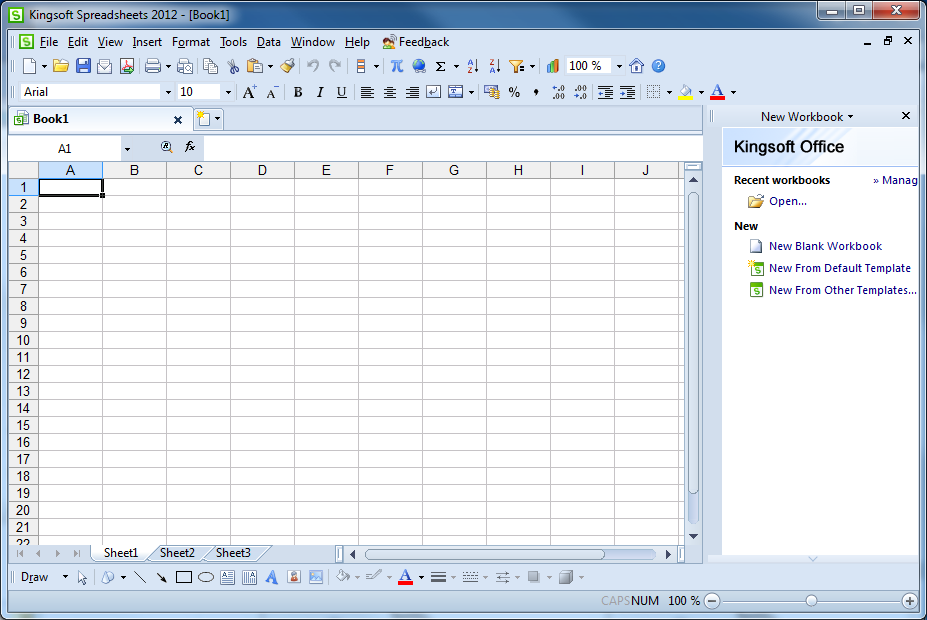 Kingsoft Spreadsheets Free 2012 Free Download Software Reviews