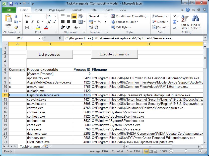 TaskManager xls 0 1 2 Free Download Software Reviews Downloads News 